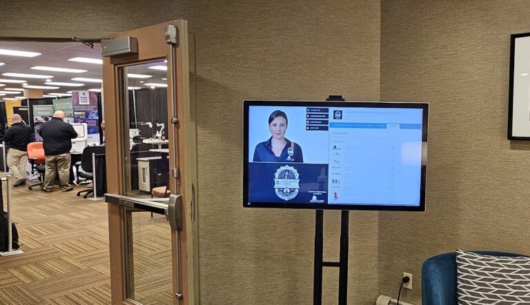 APCO 2024 Kiosks Utilized ALICE Receptionist Software - Alice Receptionist